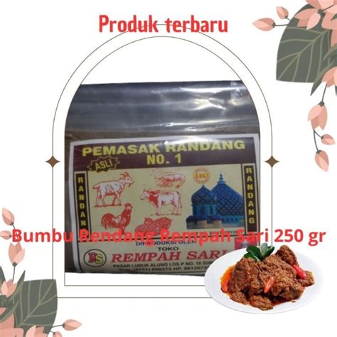 Bumbu Rendang Rempah Sari 250 Gr Lazada Indonesia