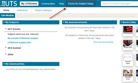 Forms Tab Learning And Teaching Systems Itu
