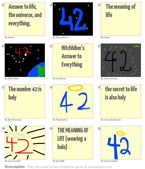 Answer To Life The Universe And Everything Drawception