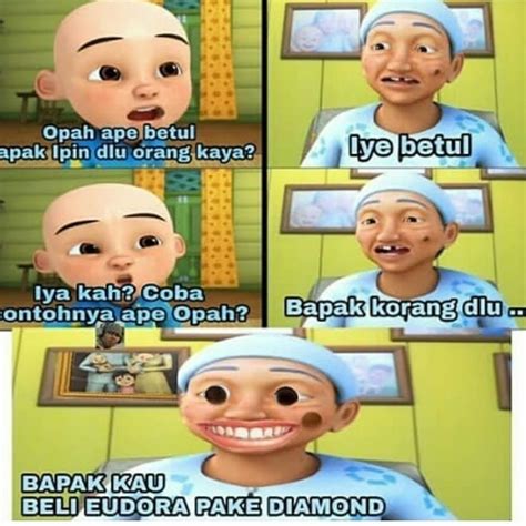 33 Meme Lucu Kartun Upin Ipin