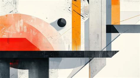 Abstract Art Creations With Minimalist Aesthetic Design Stock