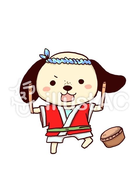 お祭り太鼓イラスト No 1192941／無料イラストなら「イラストac」