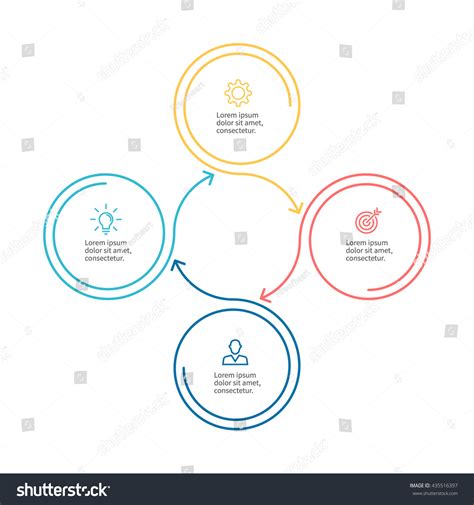 Linear Infographics Business Diagram Chart Graph เวกเตอรสตอก ปลอดคาลขสทธ 435516397