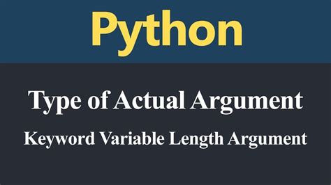 Keyword Variable Length Argument In Python Hindi Youtube