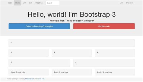 Bootstrap 3 Bootstrap Examples