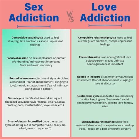 Love Vssex Addiction Is There A Difference