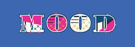 Mood Concept Word Art Illustration Somber Typescript Personality Vector
