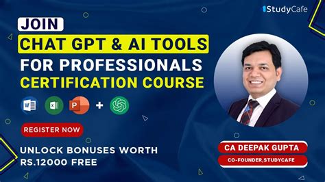 Certification Course On Chat Gpt And Ai Tools For Professionals
