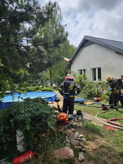 Pożar domu jednorodzinnego w Toruniu Wirtualny Toruń