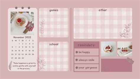 ੈ ‧₊˚ ᴘɪɴᴋ ɴᴏᴠᴇᴍʙᴇʀ ᴀᴇsᴛʜᴇᴛɪᴄ ᴅᴇsᴋᴛᴏᴘ ᴡᴀʟʟᴘᴀᴘᴇʀ Sᴇᴛ ༊·˚ In 2022
