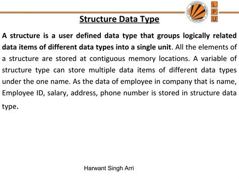 Structure And Union PPT Programming Languages Computing