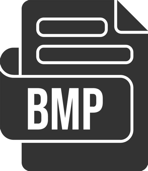 Icono De Formato De Archivo Bmp Generic Black Fill