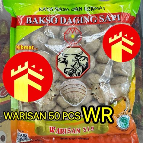 Jual Bakso Warisan Wr 50 Pcs 600 Gr Bakso Daging Sapi Warisan 319 Wr 50