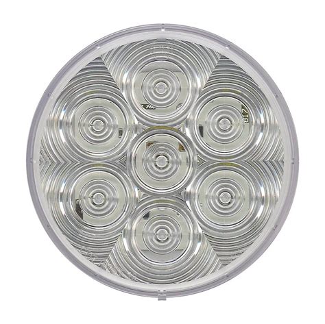 Lumenx Led Backup Light For Truck Or Trailer Weatherproof 4 Round Super Bright Leds