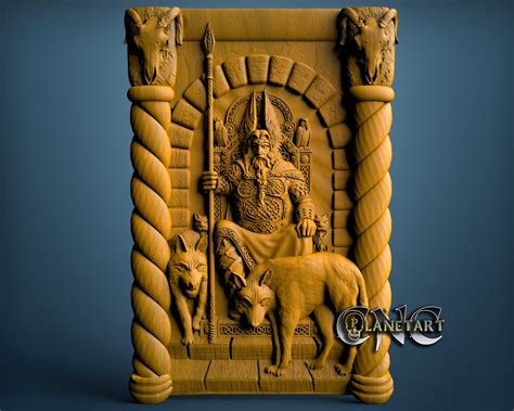 Odin 3d Stl Model Cnc Router Engraver Artcam Aspire Cnc Etsy