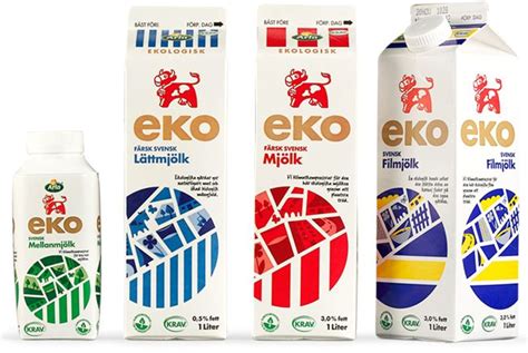 Arla eko Milk | Milk packaging, Dairy brands, Packaging design