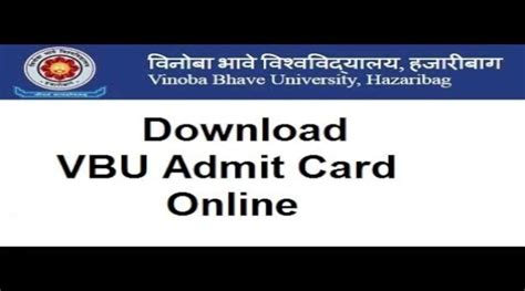 Vbu Admit Card Released For All Courses Download Pdf Getmyuni