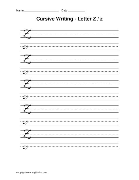 Alphabet Cursive Writing Worksheets Free A Z Cursive Alphabet Practice