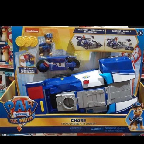 Promo Mainan Paw Patrol Chase Transforming City Cruiser Original