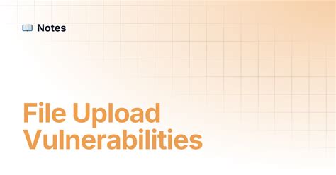 file upload vulnerabilities notes