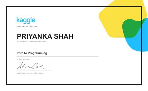 Priyanka Shah On Linkedin Ive Completed The Intro To Programming