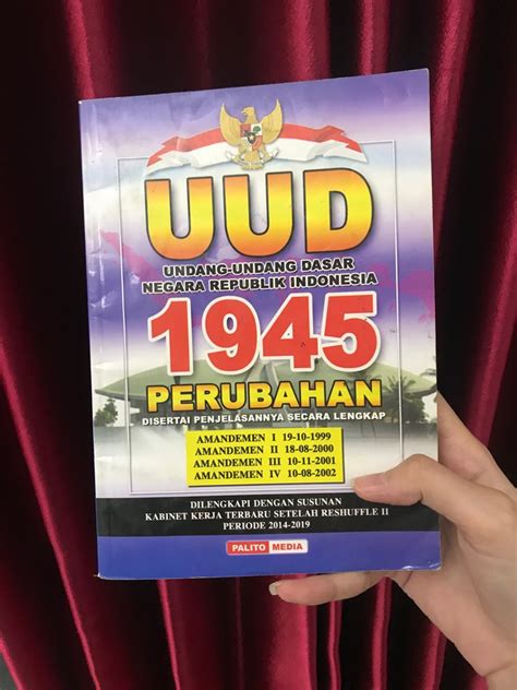Buku Uud Undang Undang Dasar Buku And Alat Tulis Buku Di Carousell