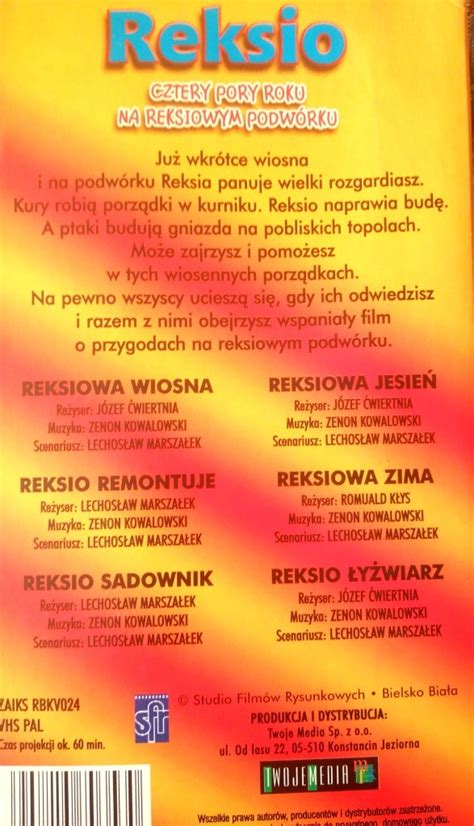 Bolek i Lolek Reksio dwie kasety vhs Łódź Kup teraz na Allegro