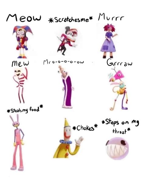 I Asked My Cat To Name Tadc Characters R Theamazingdigitalciru