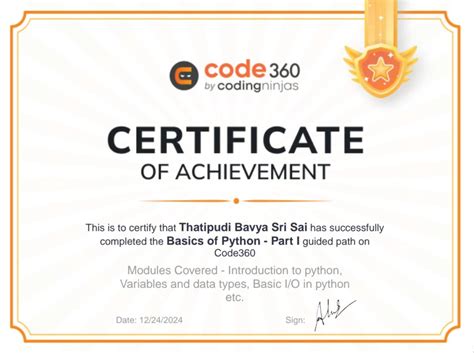 Pythonprogramming Codingninjas Code360 Learningjourney