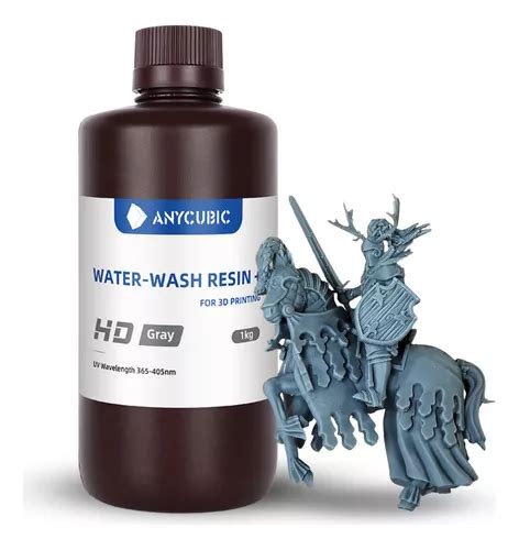 Anycubic Water Wash Hd Resina Para Impresora 3d Nuevo 1 Kilo Envío gratis