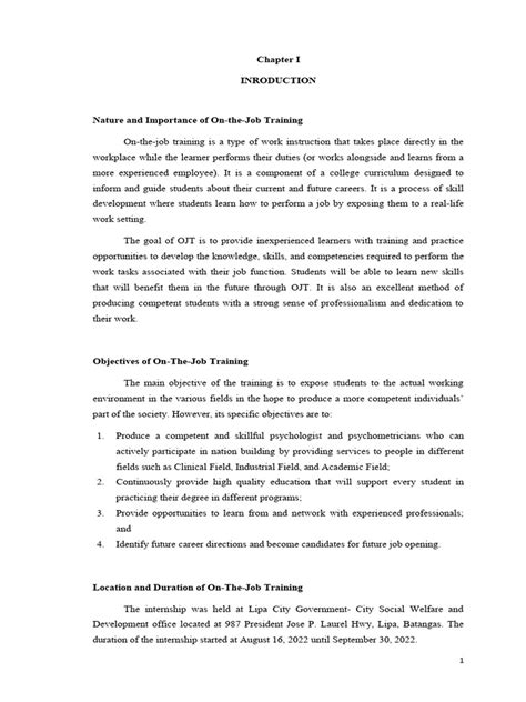 Ojt Na Truee Pdf Psychology Cognition