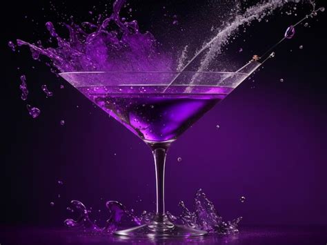 Premium Ai Image A Cocktail Glass With A Drink Stand With A Slice Of