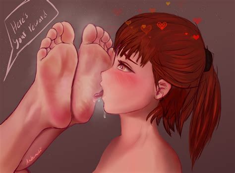 Rule 34 Andromedaexists Blush Feet Feet Licking Feet Up Hearts Around