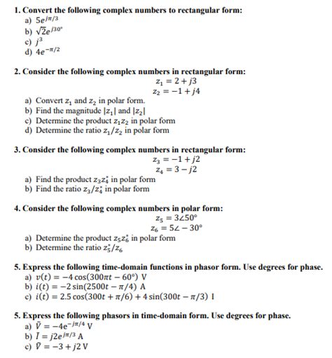solved please solve all please 1 convert the following