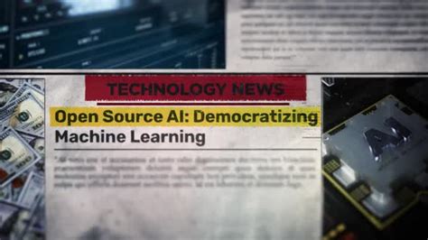 Open Source Ai Democratizing Machine Learning Headline Title On