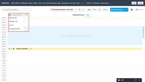 Schedule Dashboard Avaros