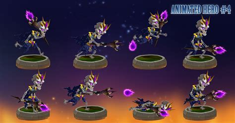 Animated 2d Character Skeleton Mage 4 2d Characters Unity Asset Store