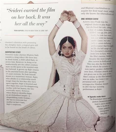 Sridevi Nagina Sridevi Carried The Film On Her Back It Was Her All
