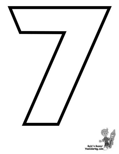 Трафарет Цифры 7 Для Вырезания 69 фото