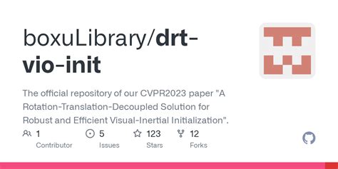 GitHub BoxuLibrary Drt Vio Init The Official Repository Of Our