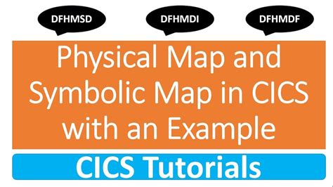 Cics Map Creation Physical And Symbolic Map Example Cics Map Sample