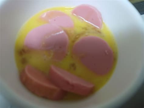 도시락반찬 분홍소세지 계란부침 레시피 옛날소세지요리