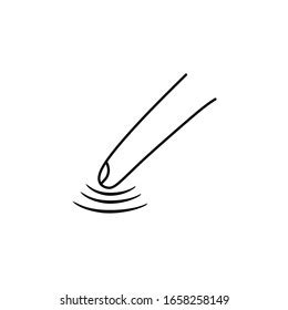 Touch Screen Touchscreen Finger Hand Press Stock Vector Royalty Free