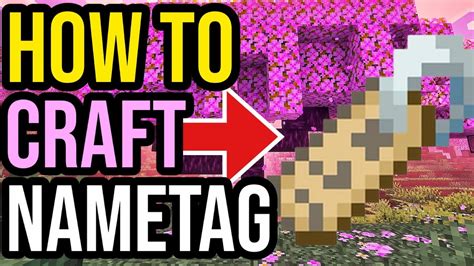 How To Craft A Nametag In Minecraft Youtube
