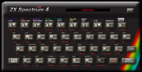 ZX Spectrum Keyboard Layout