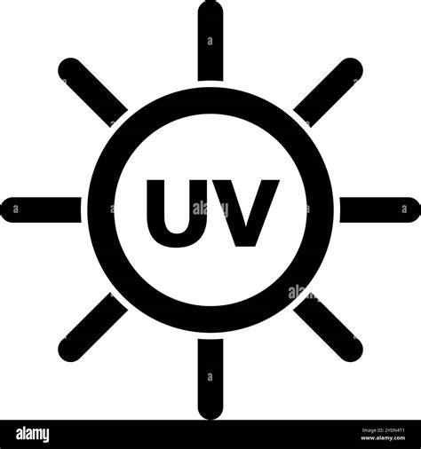 Simple Ultraviolet Sun Icon Editable Vector Stock Vector Image And Art