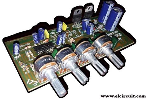 Stereo Tone Control Circuit Uses Tl084 Tl074 Audio Amplifier Stereo Stereo Amplifier