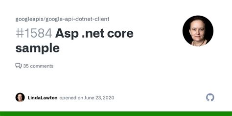 Asp Net Core Sample Issue Googleapis Google Api Dotnet
