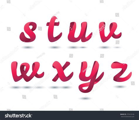 Red Ribbon Script Font Stock Vector Royalty Free 273216149 Shutterstock