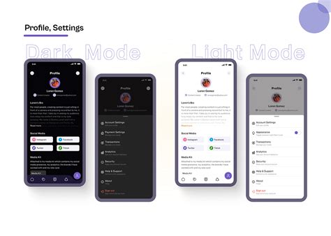 linq app ui behance